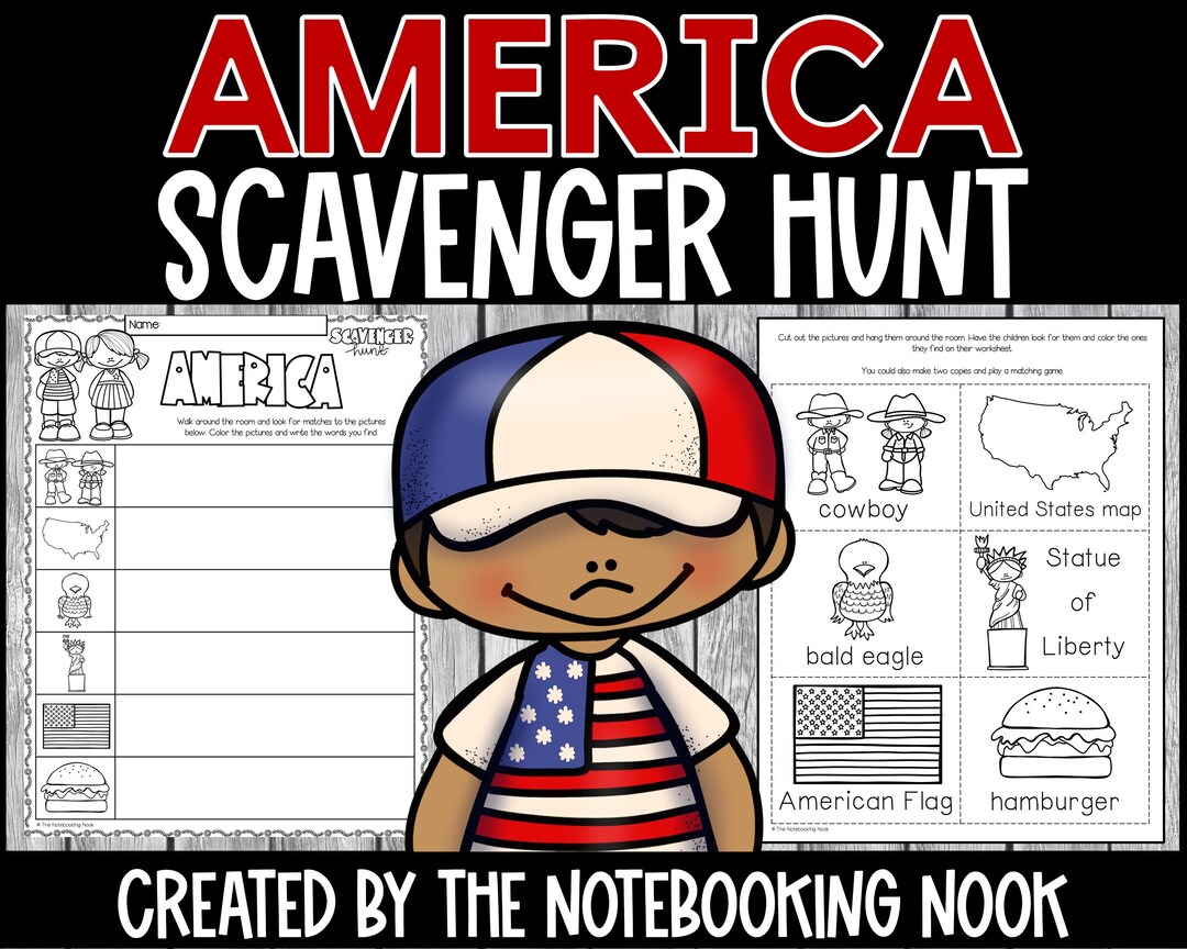 America Scavenger Hunt - Etsy
