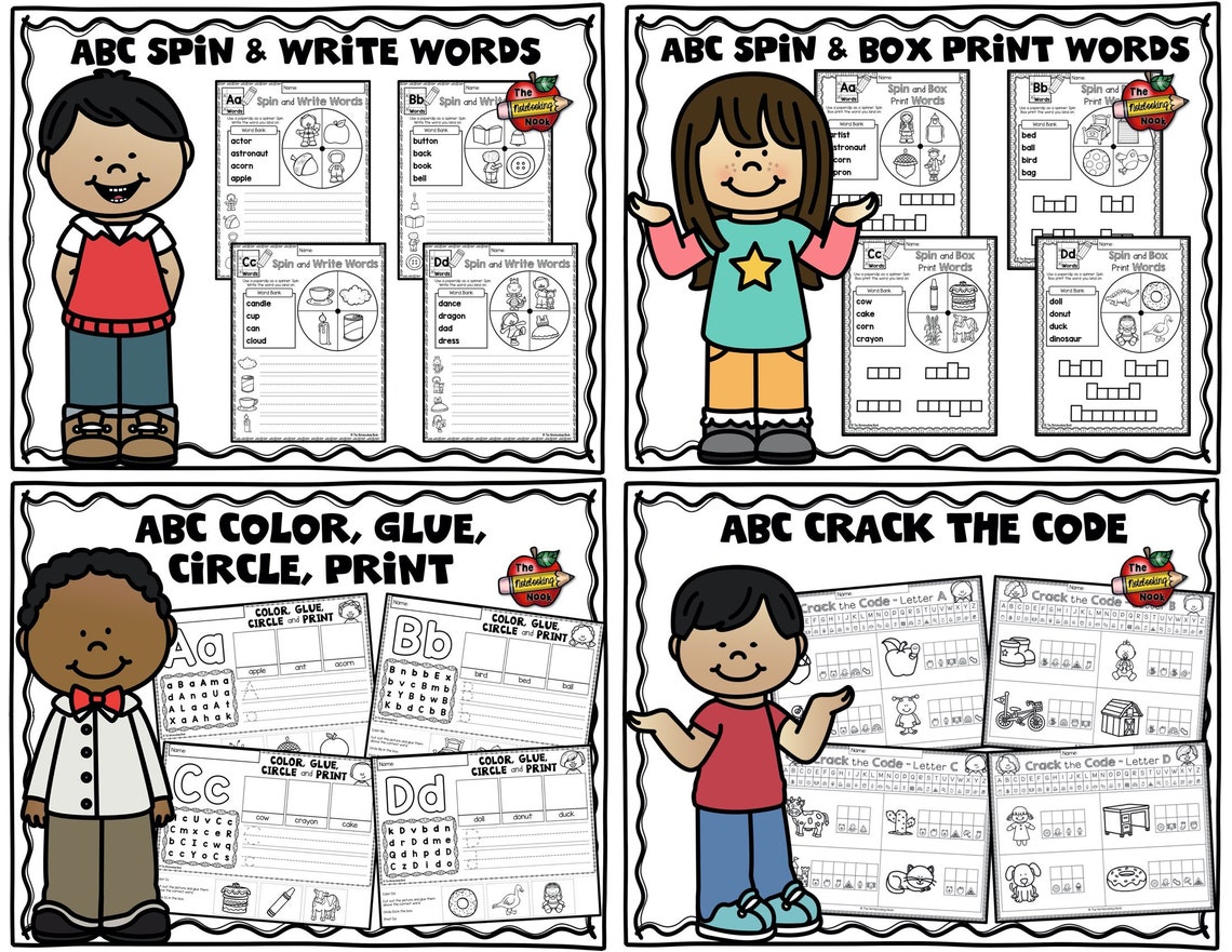 Letter of the Week: ENDLESS Alphabet Curriculum Activities - Etsy