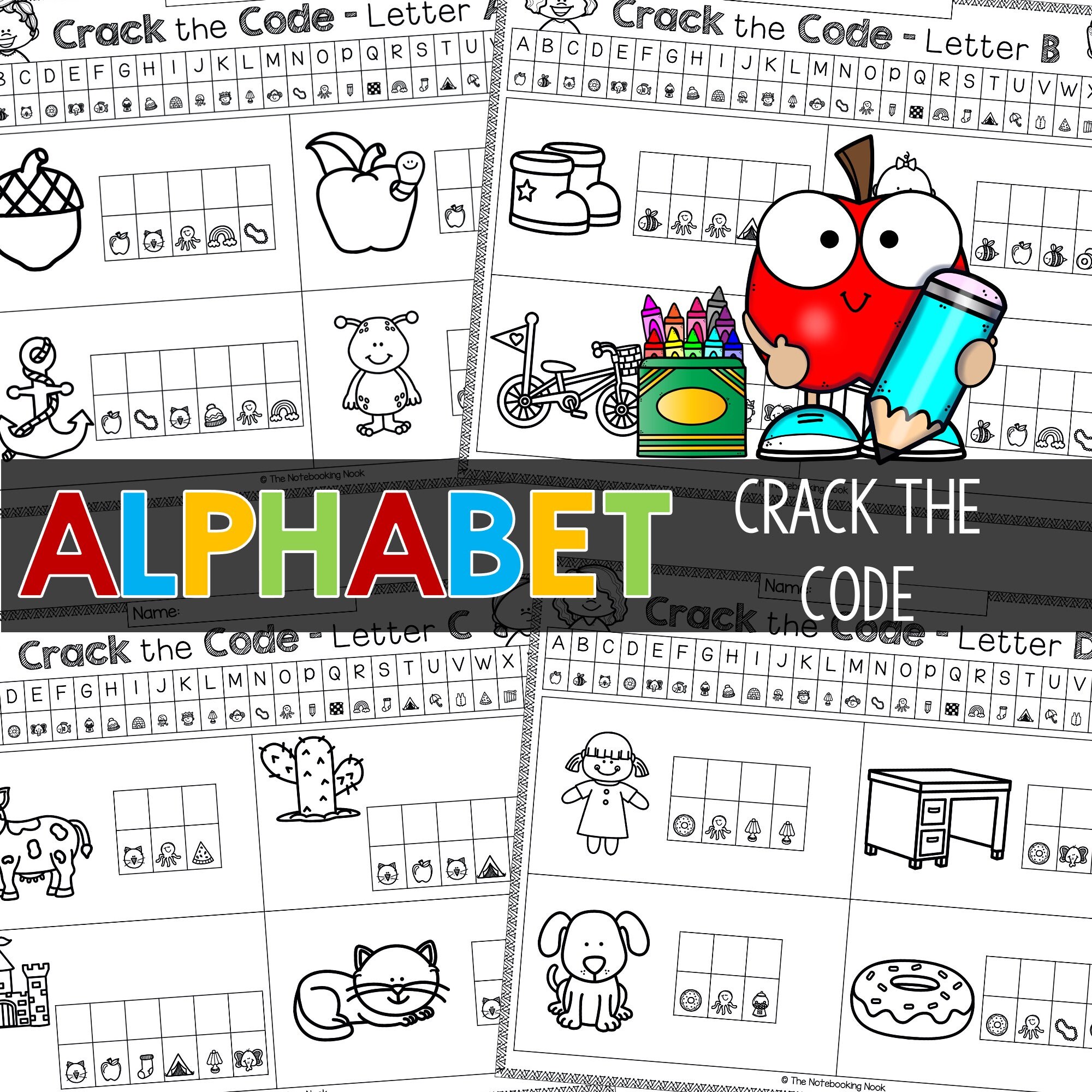 Alphabet Crack the Code - Etsy