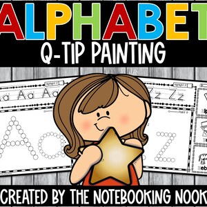 Alphabet Q-tip Painting - Etsy