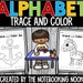 Alphabet Trace and Color - Etsy