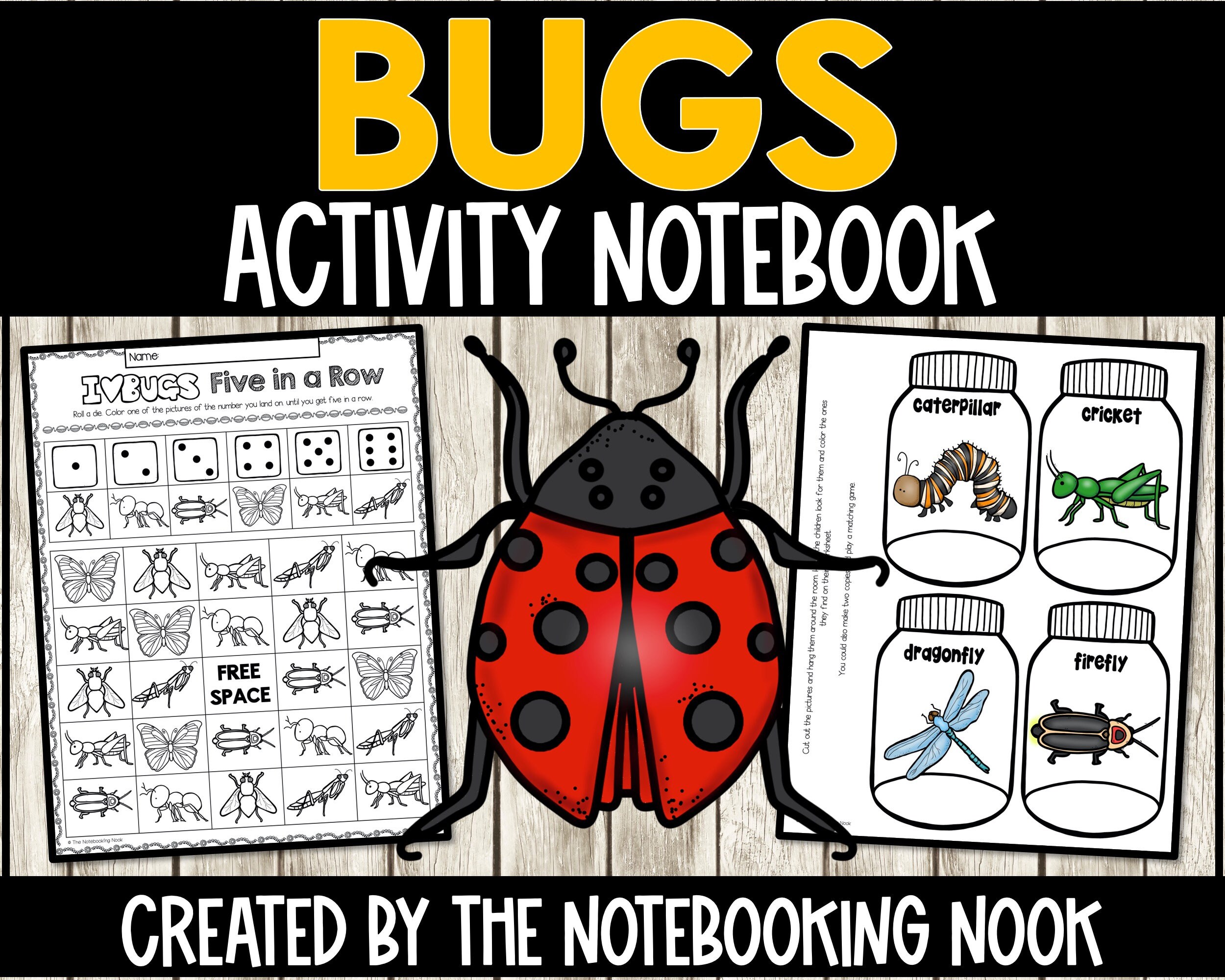 Bugs Activity Notebook - Etsy