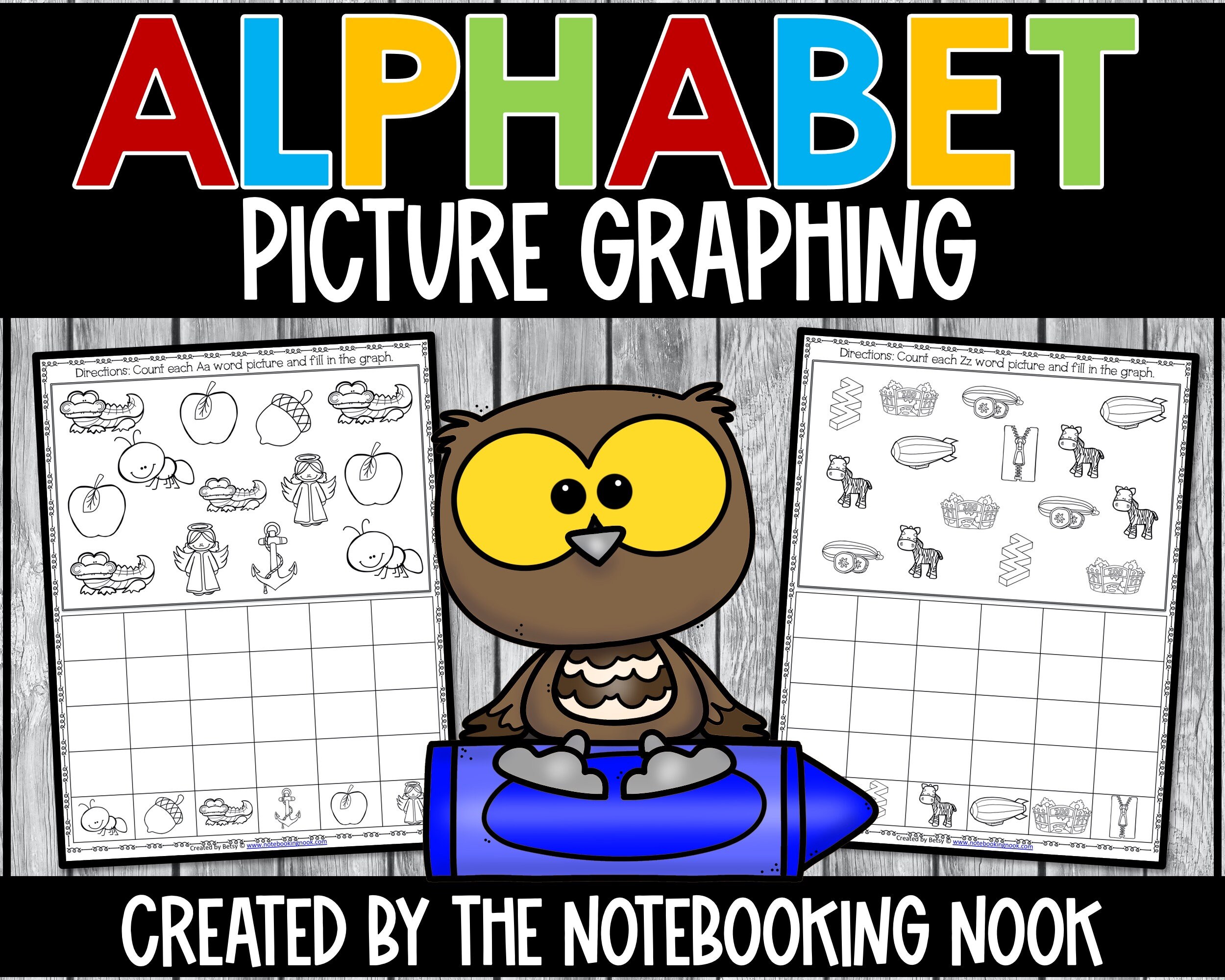 Alphabet Picture Graphing - Etsy