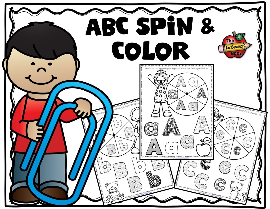 Alphabet Spin and Color | Etsy