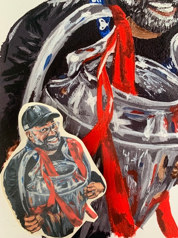 Klopp Trophy Painting Sticker. - Etsy
