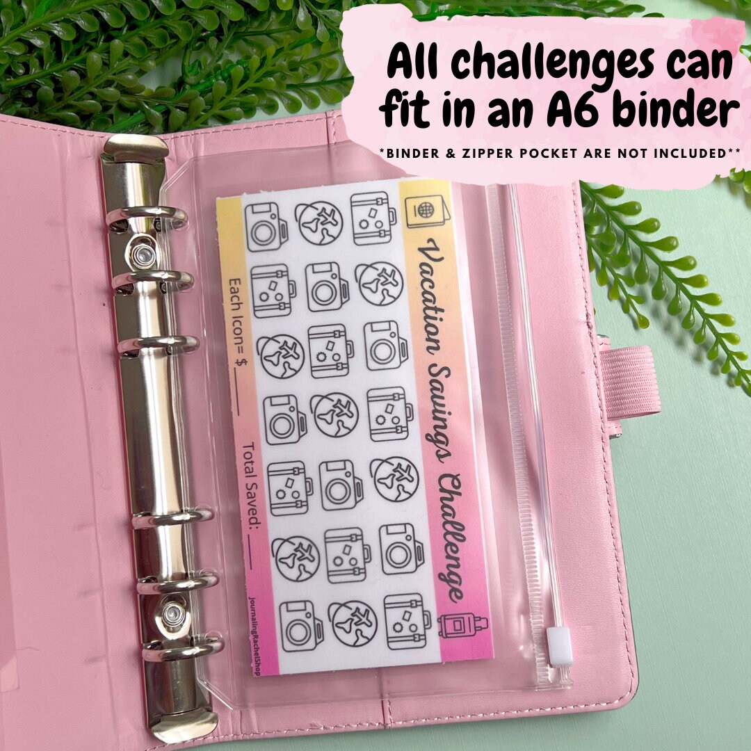 Scratch & Save sunny Day Savings Challenges A6 - Etsy