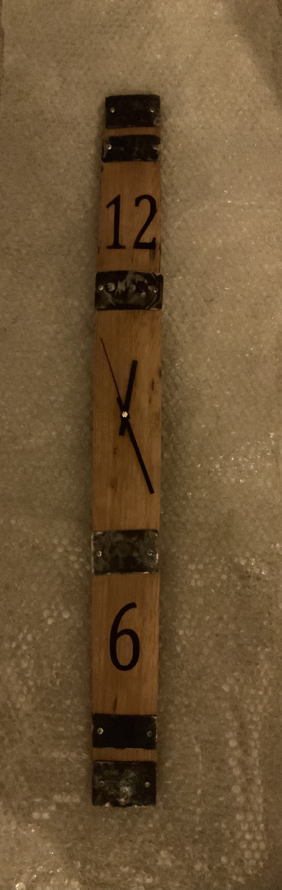 Whisky Barrel Stave Clock. Oak Stave With Quartz Clock Movement ...