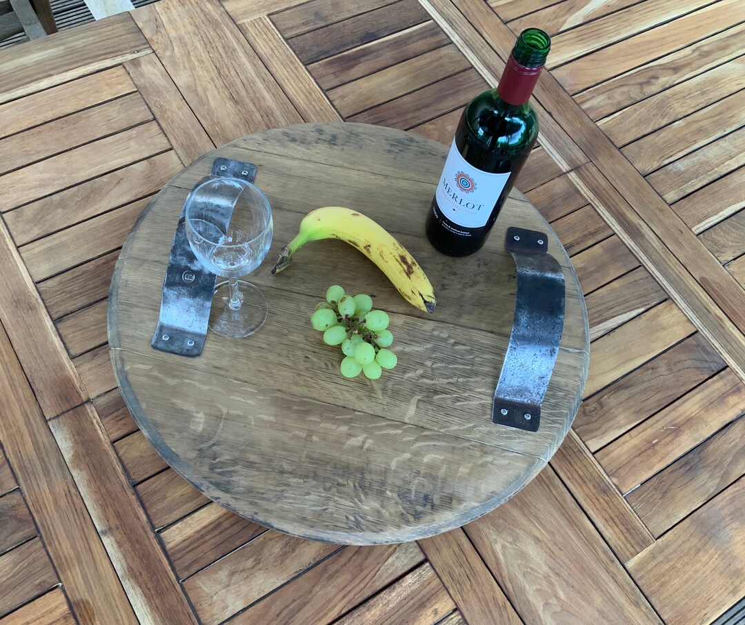 Whisky barrel cheese board lid serving tray, Cheeseboard, charcuterie ...