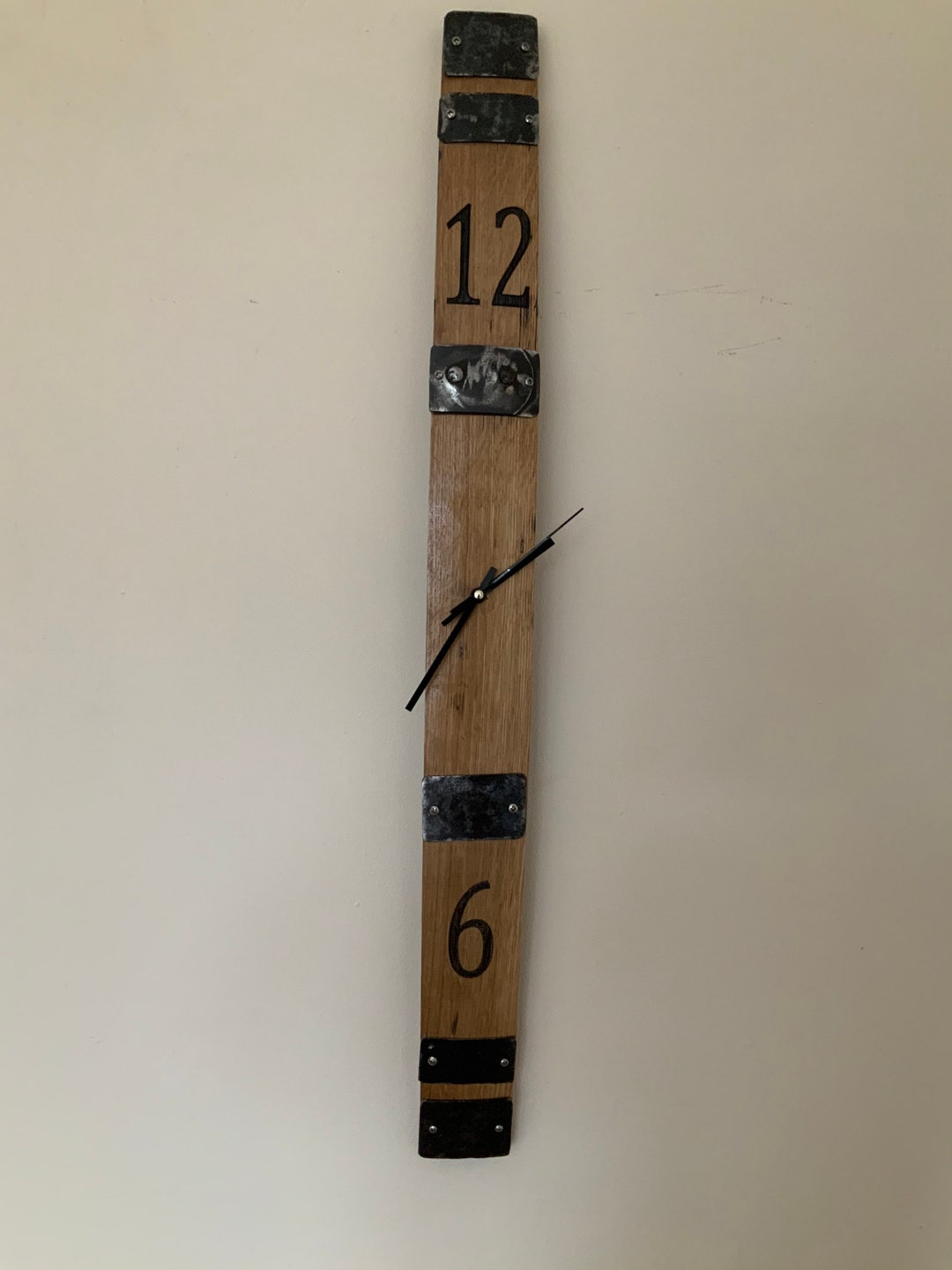 Whisky Barrel Stave Clock. Oak Stave With Quartz Clock Movement ...