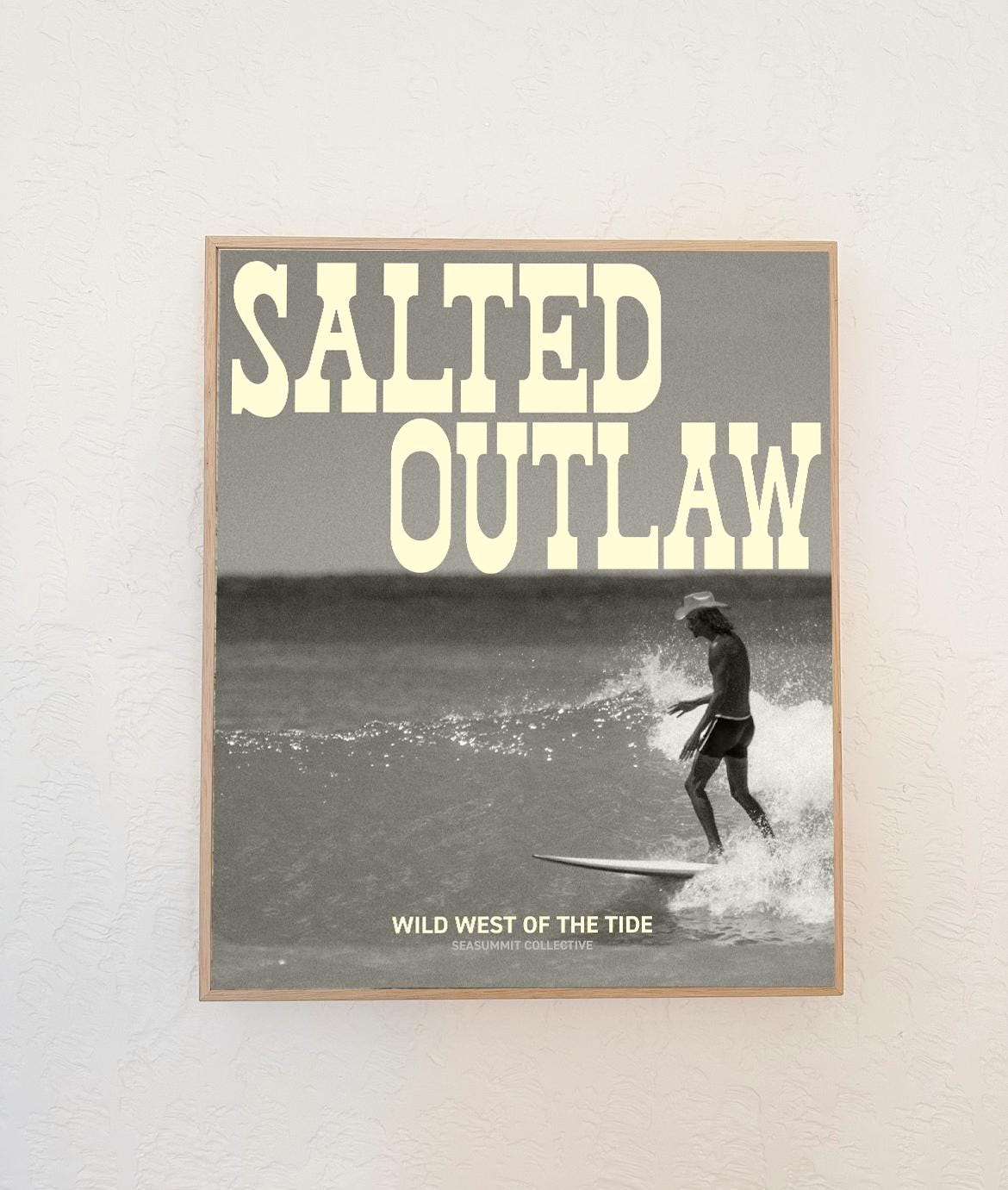 Cowboy Surfer Photo Print: 70s Surf Culture, Coastal Western Decor - Etsy