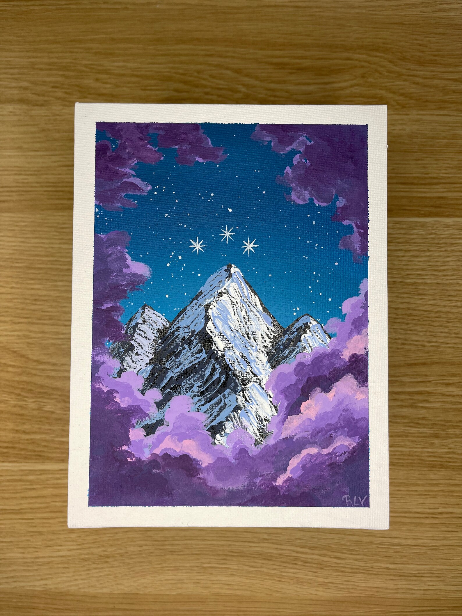 ACOTAR Night Court Acrylic Painting Home Decor Fan Art Mountain ...