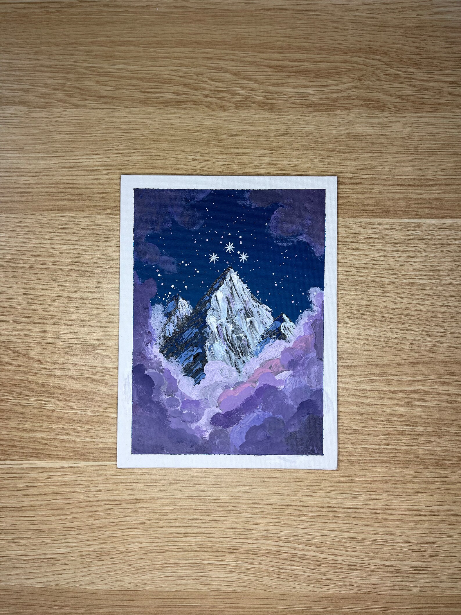 ACOTAR Night Court Acrylic Painting Home Decor Fan Art Mountain ...