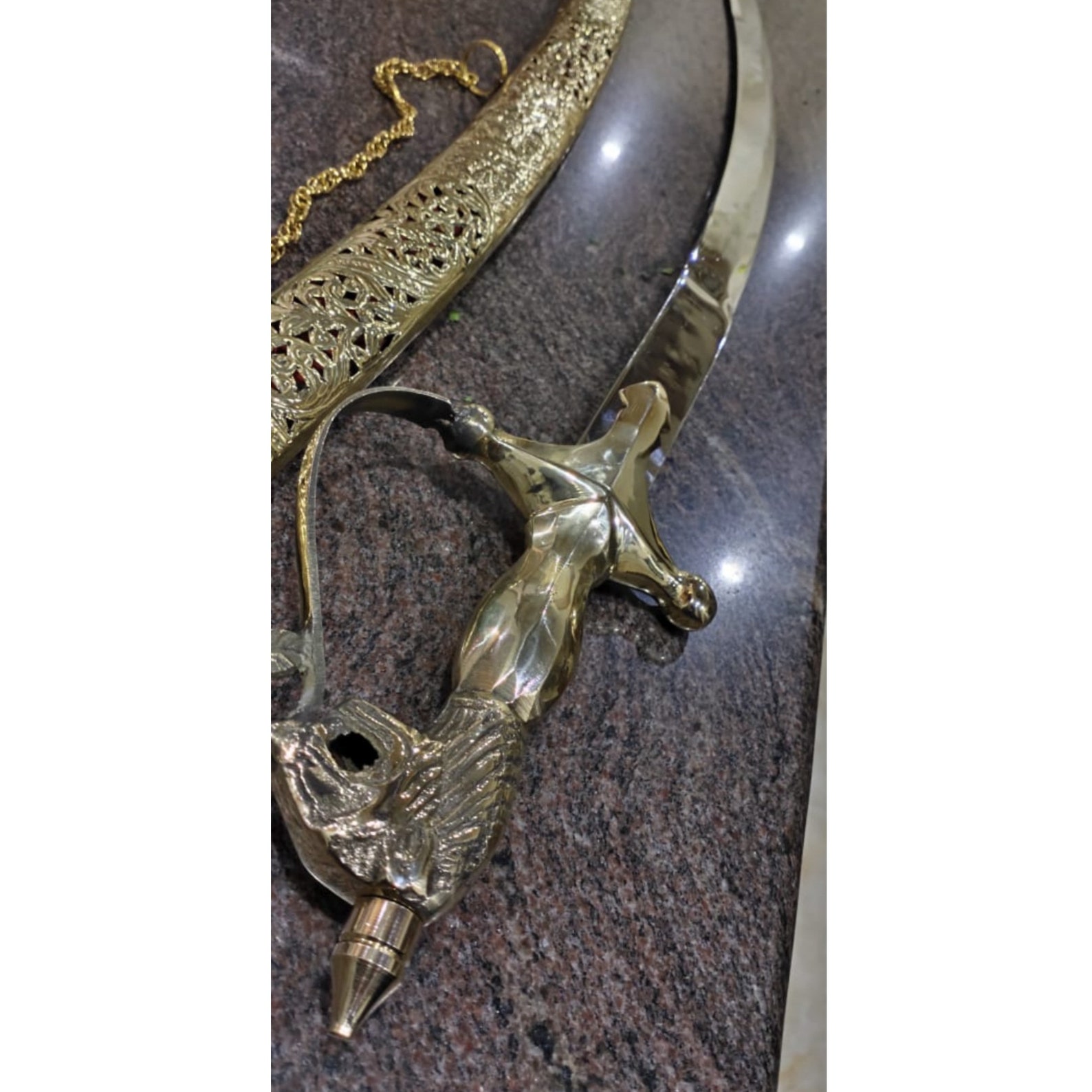 CUSTOM BRASSGOLD DECORATIVE Sword Gold Designer Metal - Etsy