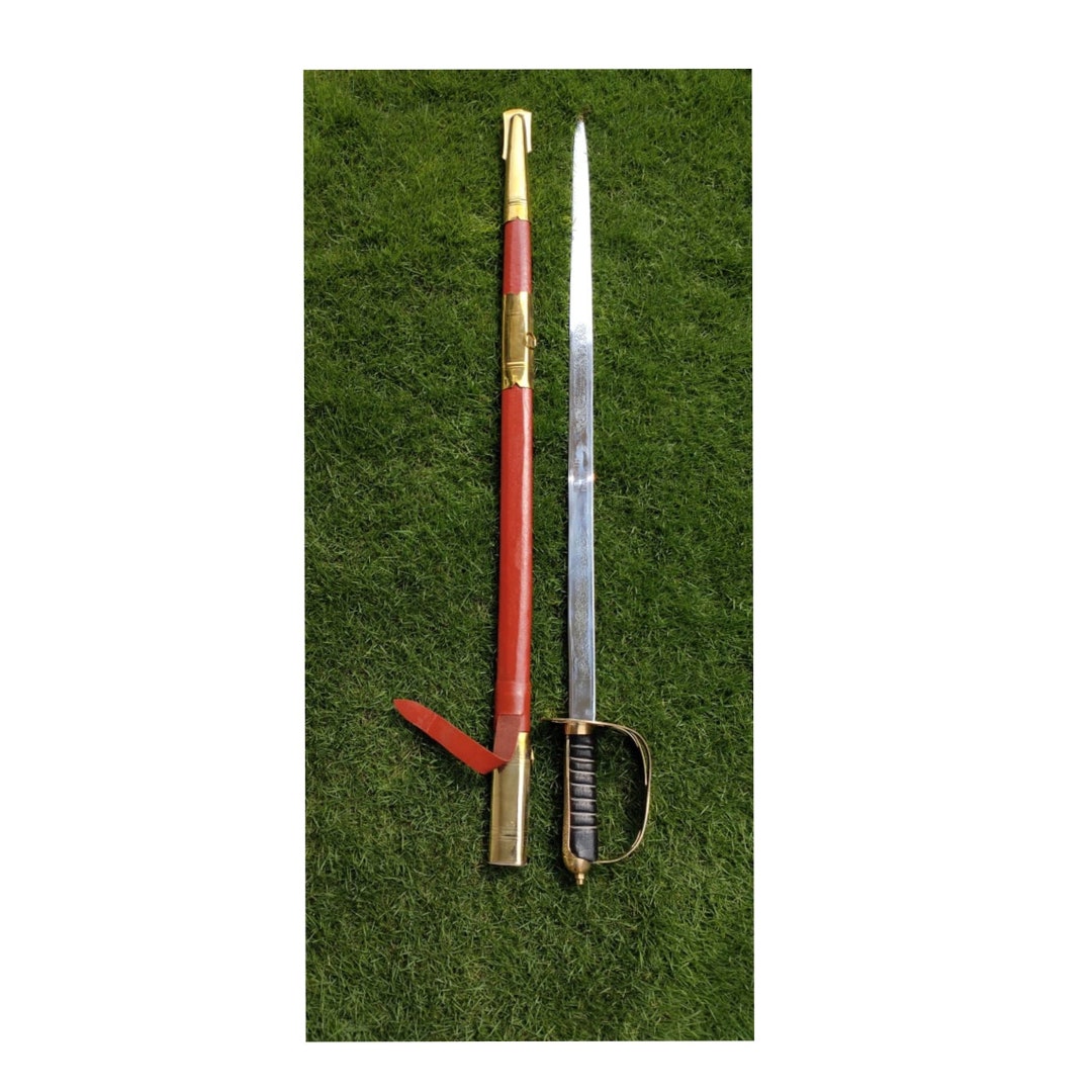 NAVY CUTLASS ARMY Metal Sword With Personalised and Customised Laser ...