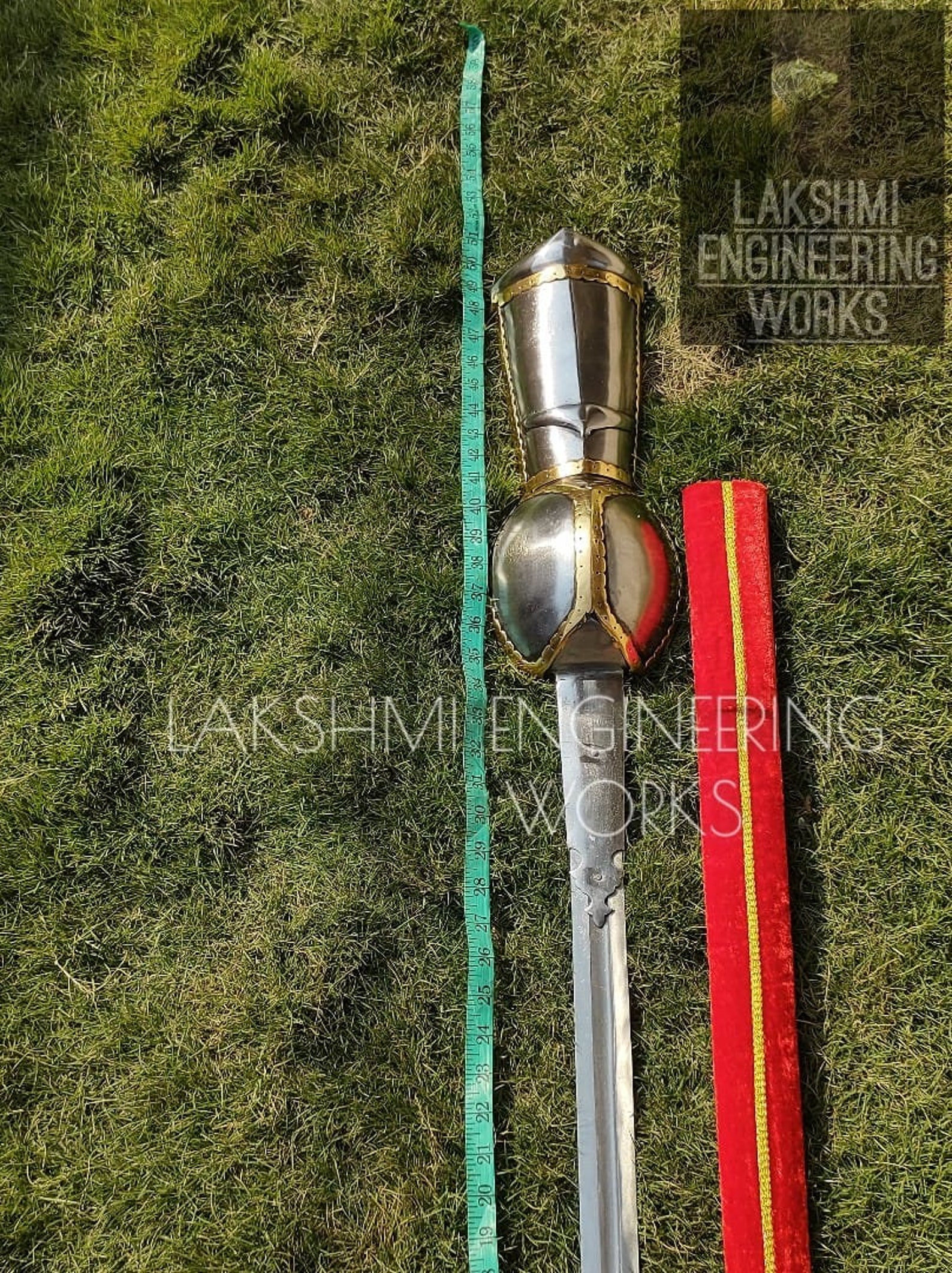 GAUNTLET SWORD Mild Steel Sword-brass Wire Calligraphy - Etsy