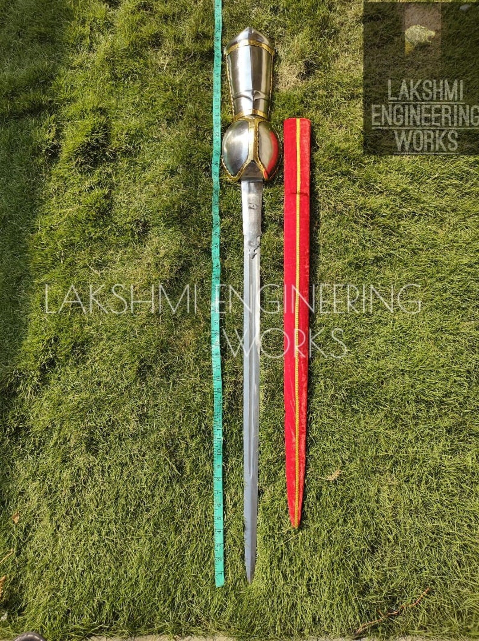 GAUNTLET SWORD Mild Steel Sword-brass Wire Calligraphy | Etsy