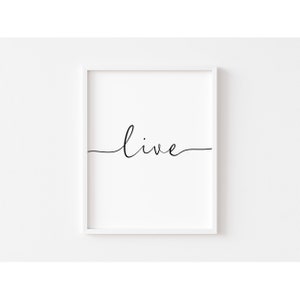 3 Piece Wall Art, Live Laugh Love, Aesthetic Wall Art, Live Laugh Love ...