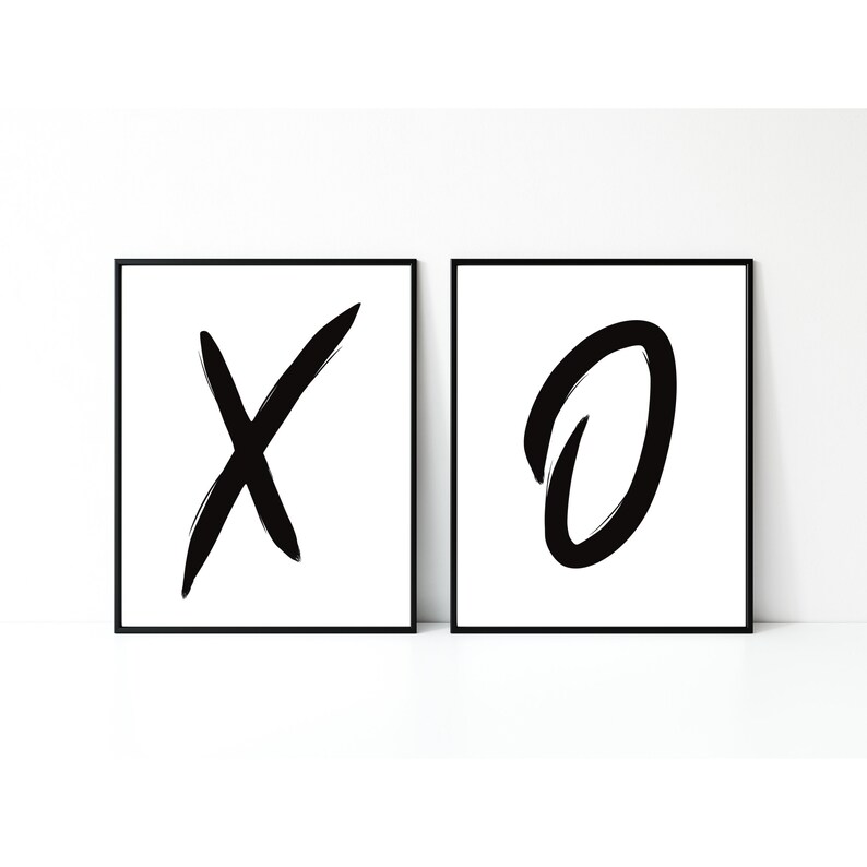 XO Print Above Bed Decor Over the Bed Sign Bedroom Wall - Etsy