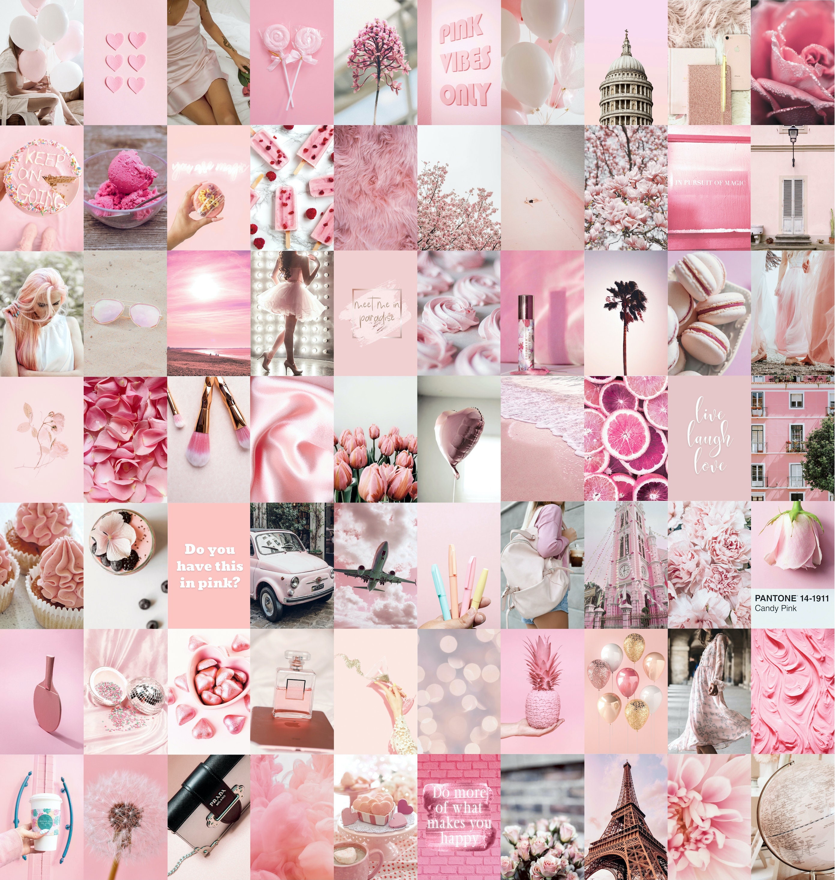 Light Pink Wall Collage Kit Ubicaciondepersonas Cdmx Gob Mx