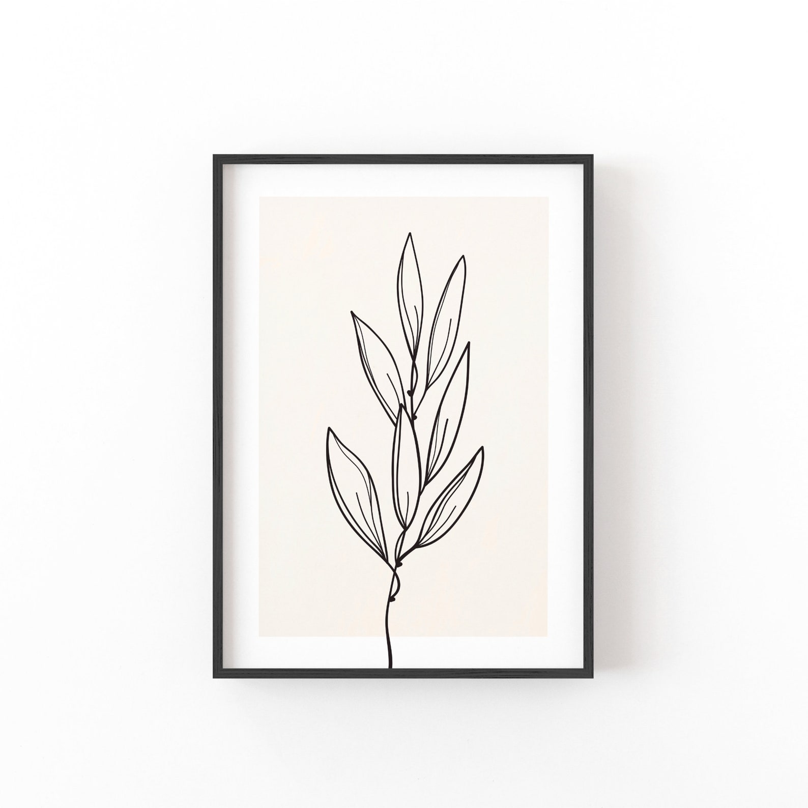 Flower Line Art 3 Piece Wall Art Floral Line Art Line Art - Etsy