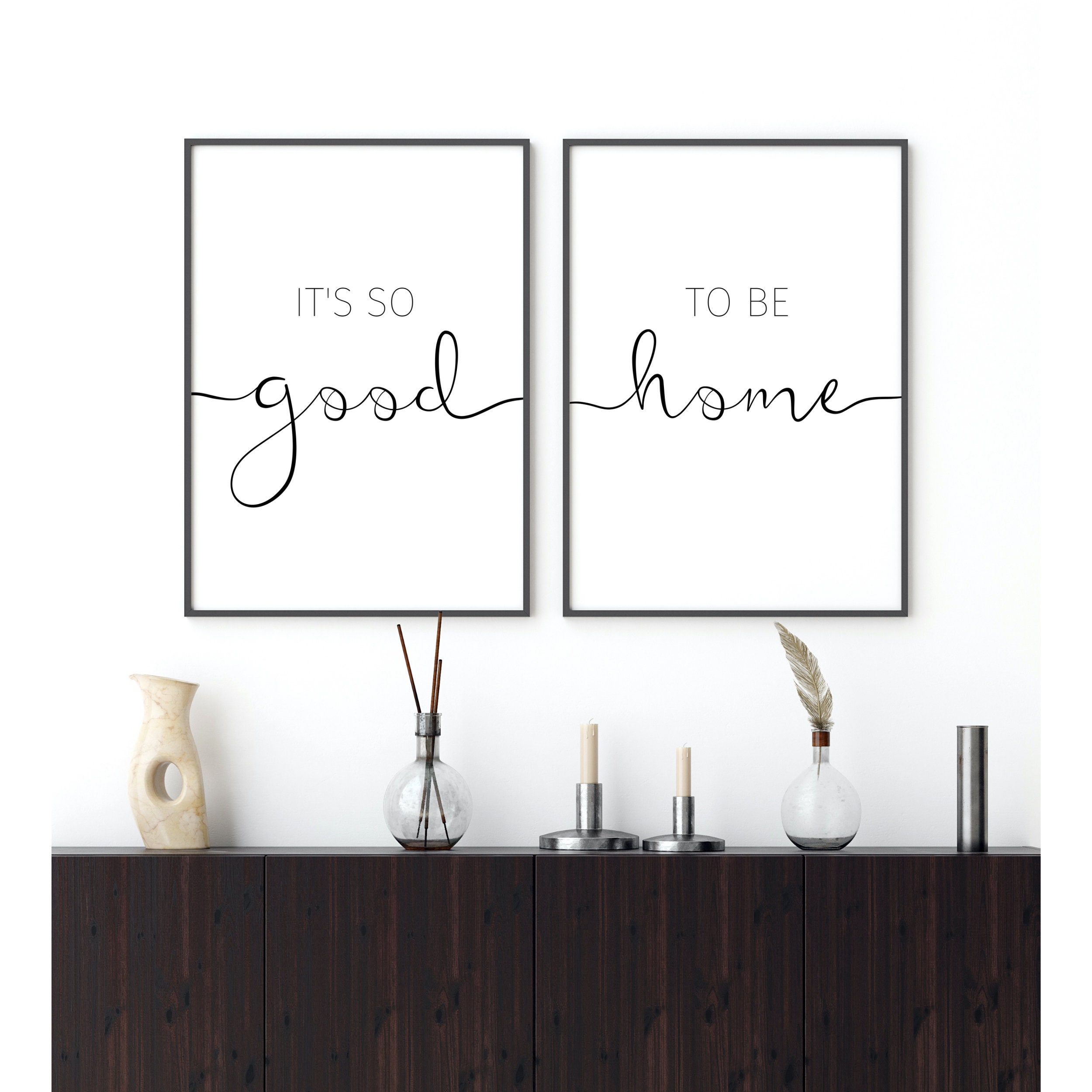 It's So Good To Be Home 2 Piece Wall Art Printable Wall | Etsy
