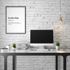 Leadership Quotes, Leadership Gifts, Definition Print, Team Leader ...