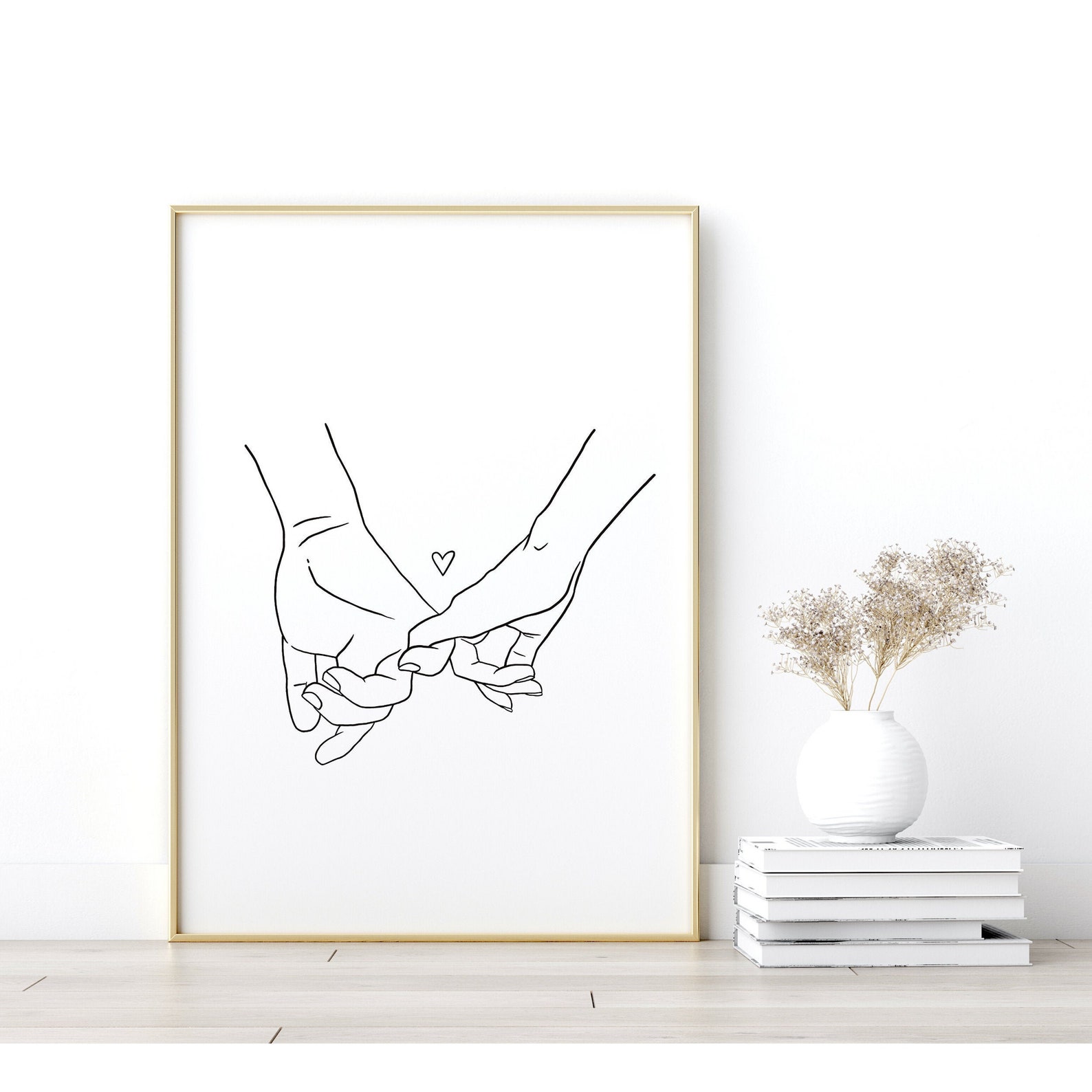 Pinky Promise Print Pinky Swear Art Hands Line Drawing Line - Etsy
