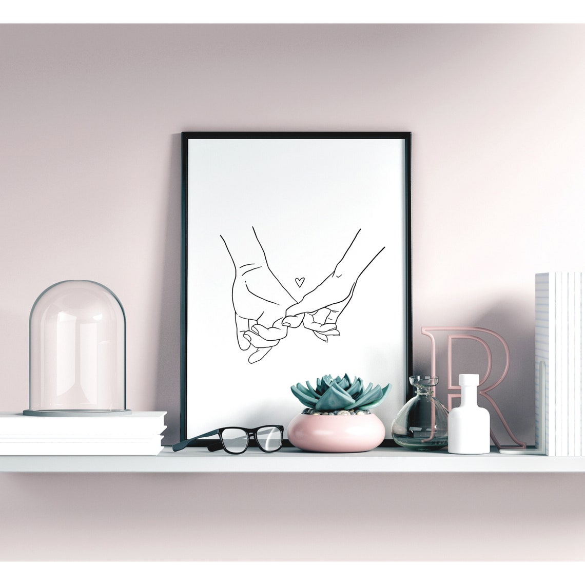 Pinky Promise Print Pinky Swear Art Hands Line Drawing Line - Etsy