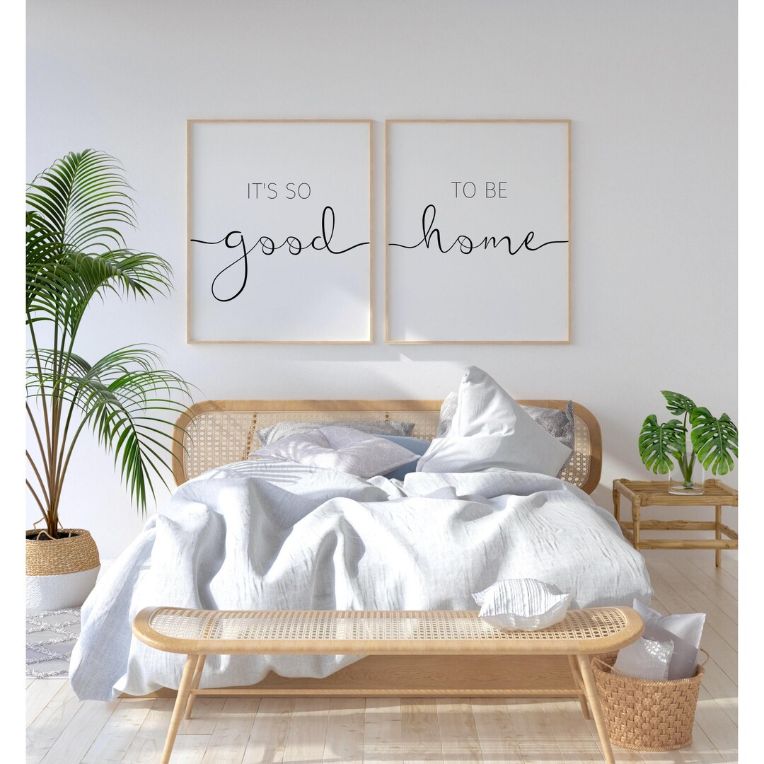 It's so Good to Be Home, 2 Piece Wall Art, Printable Wall Art, Above ...