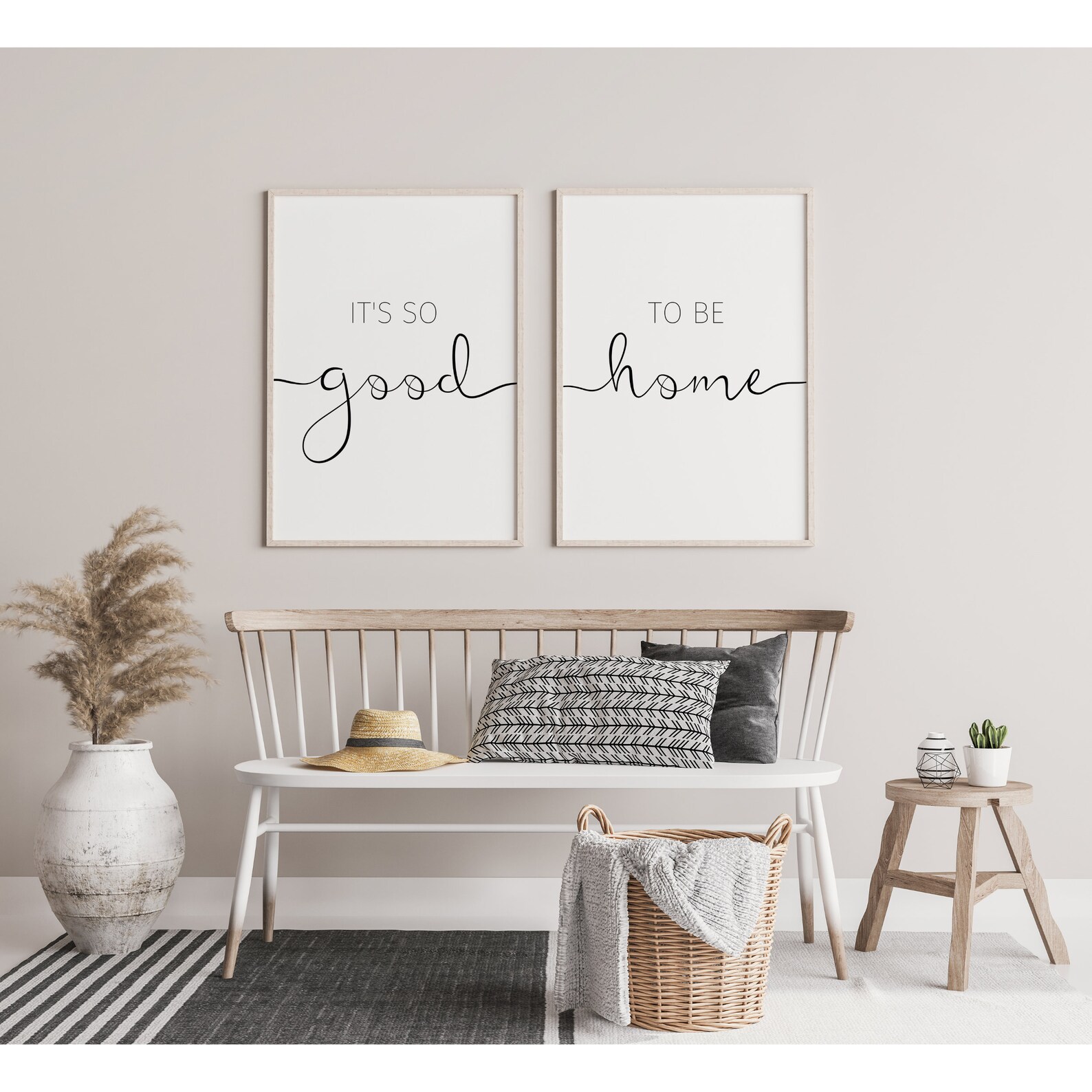 It's So Good To Be Home 2 Piece Wall Art Printable Wall | Etsy