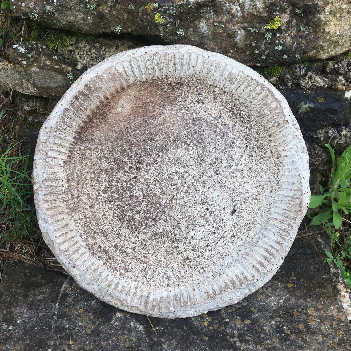 Concrete Rustic Plant Pot Saucer, Plant Pot Tray, Concrete Plate ...
