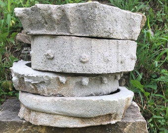 Large Concrete Rustic Plant Pot Saucer/ Cement Planter Tray/ Cement ...