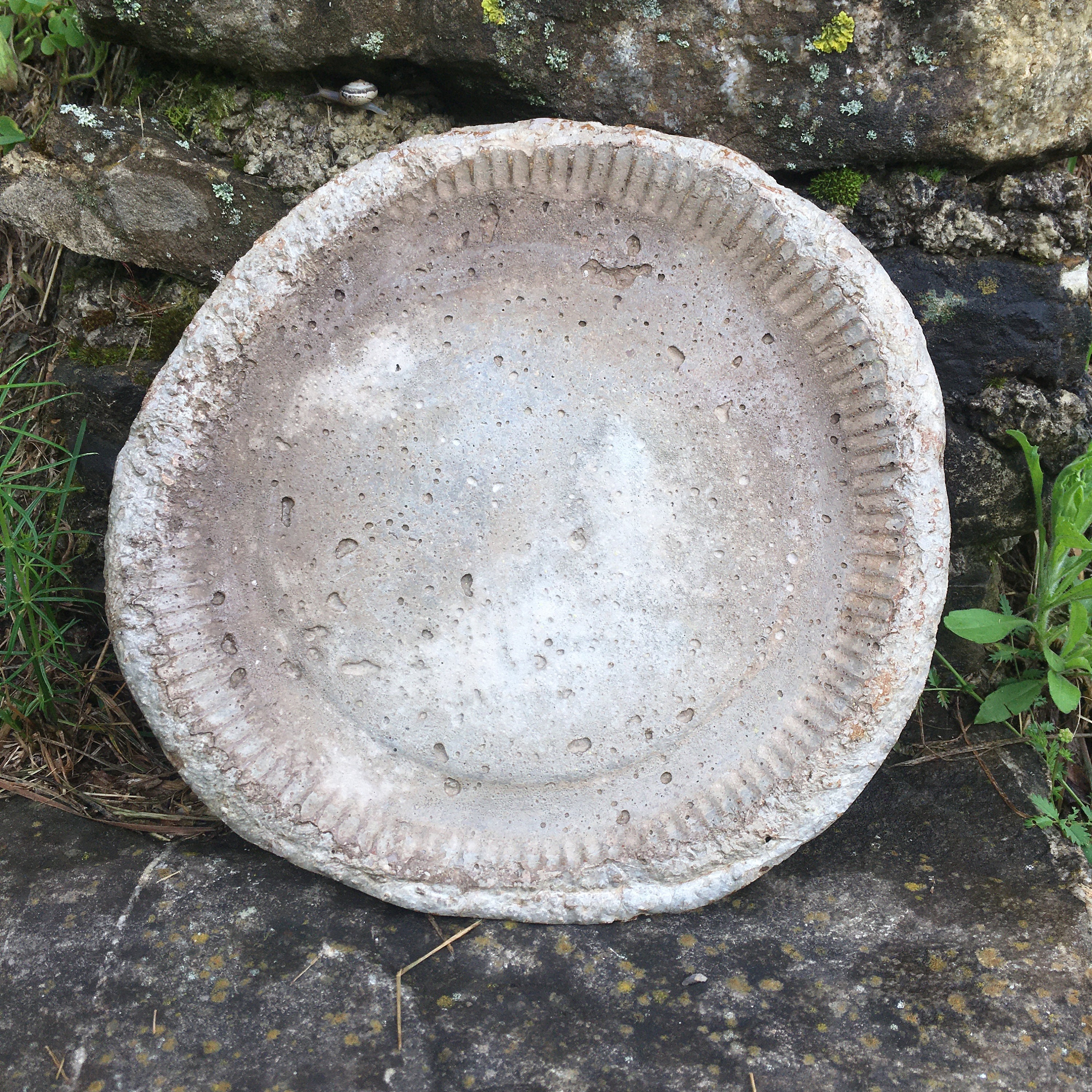 Concrete Rustic Plant Pot Saucer, Plant Pot Tray, Concrete Plate ...