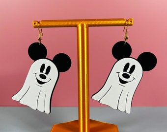 Ghost Mouse Earrings - Etsy