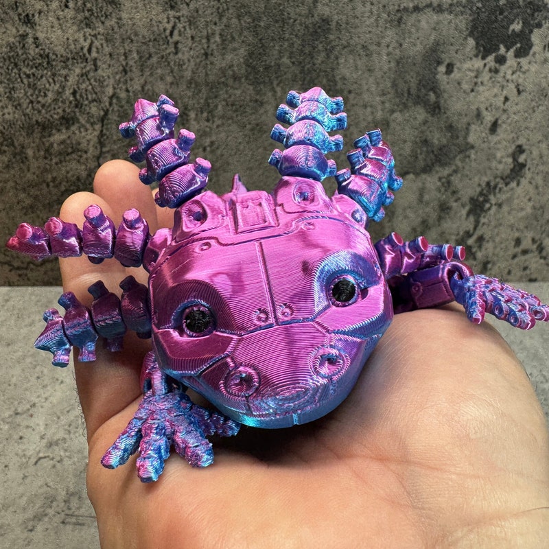3d Printed Robot Axolotl - Etsy