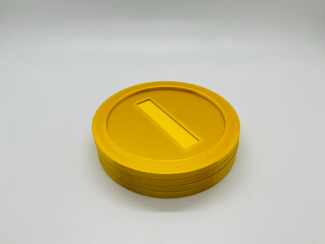 Mario Bros Coin Coasters Game Room Coasters Video Game | Etsy