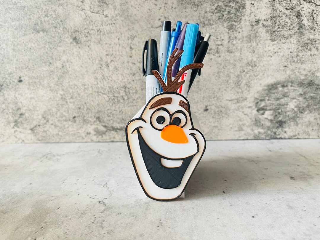 Pen and Pencil Holder | Olaf Makeup Brush Holder | Marker Holder | Pen ...