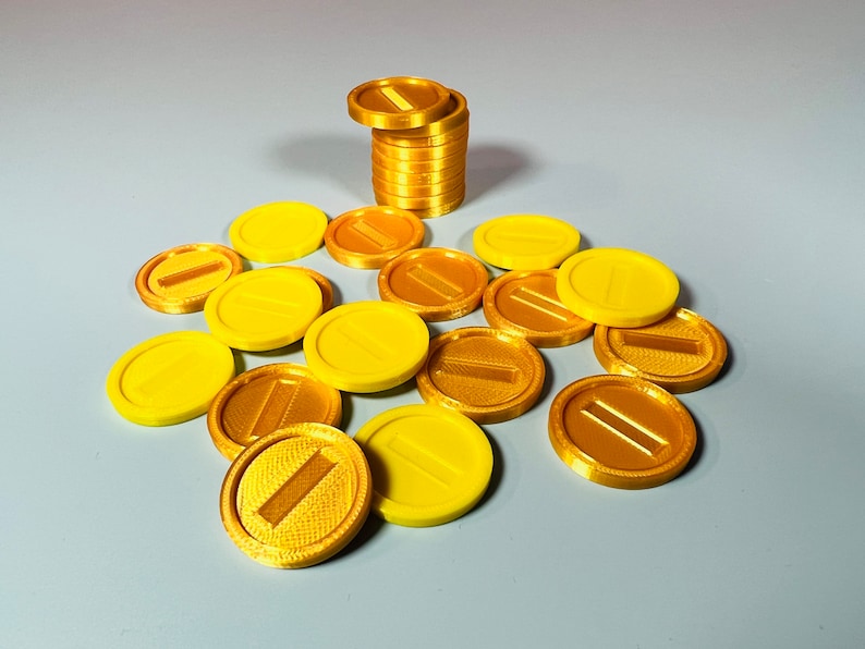 Mario Coins / 3D Printed Prop Coins - Etsy