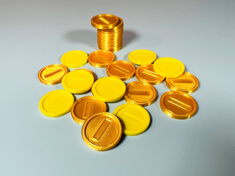 Mario Coins / 3D Printed Prop Coins - Etsy