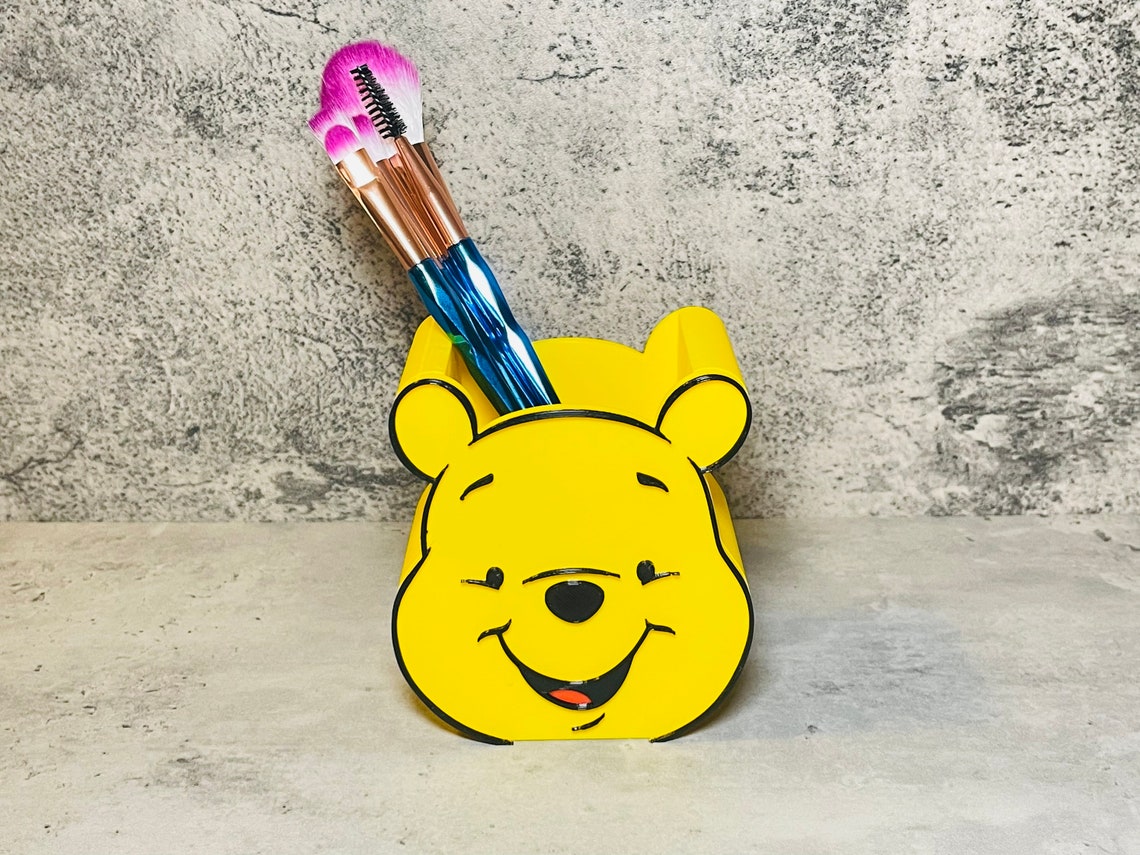 Pen and Pencil Holder Winnie the Pooh Makeup Brush Holder - Etsy