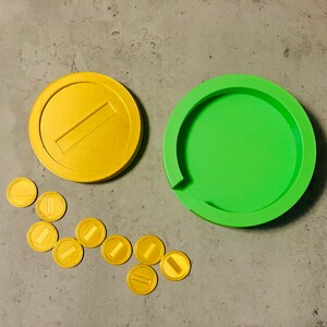 Mario Bros Coin Coasters | Game Room Coasters | Video Game Coasters - Etsy