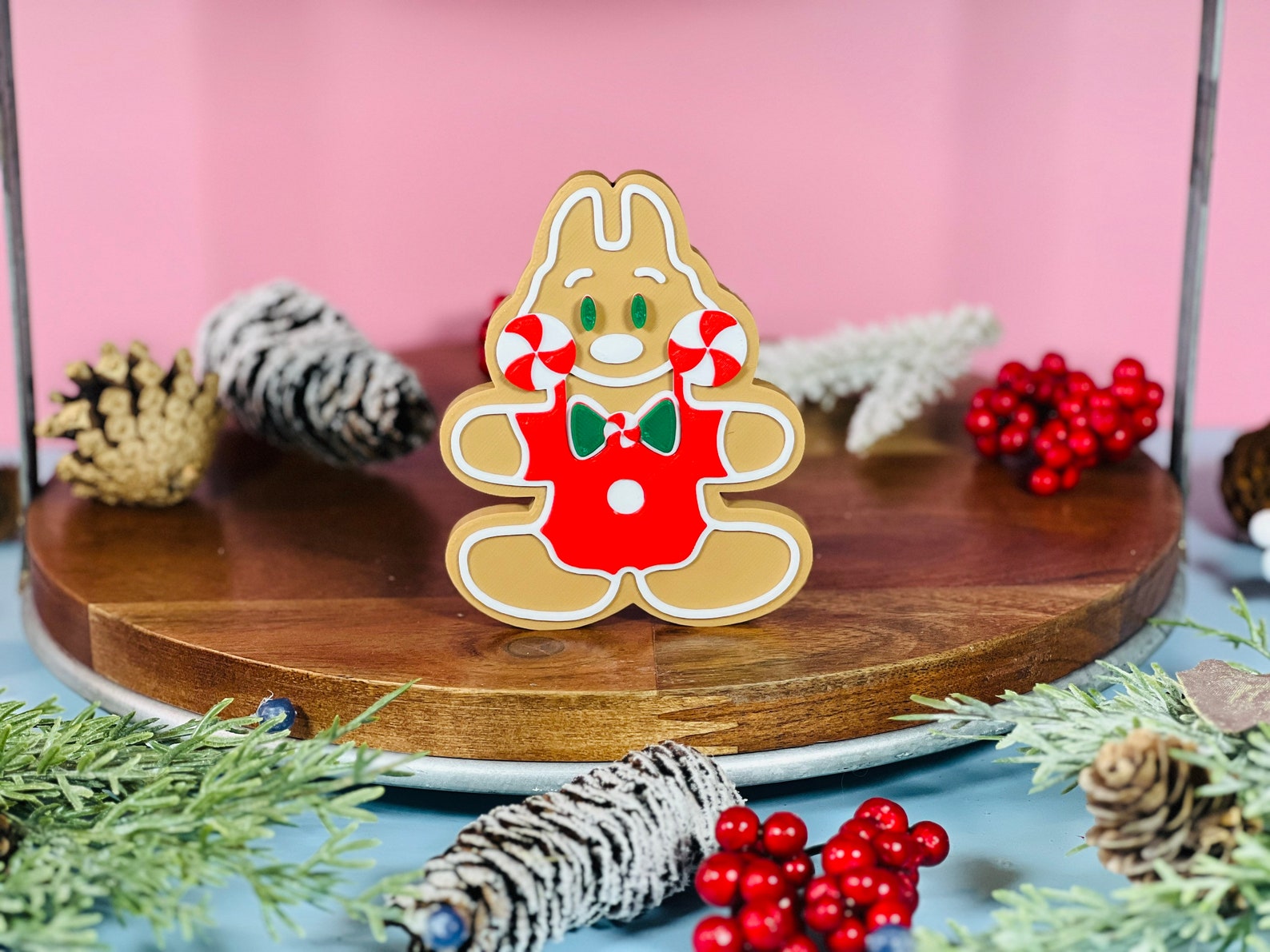 Mouse and Friends Gingerbread Tier Tray Decorations Bundle - Etsy
