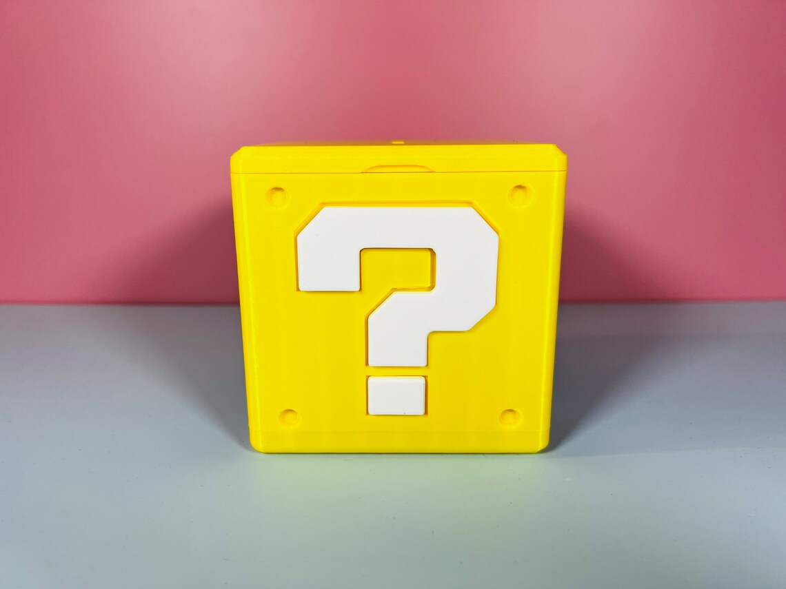 Mario Coin Bank / Question Mark Block Piggy Bank / Game Room - Etsy
