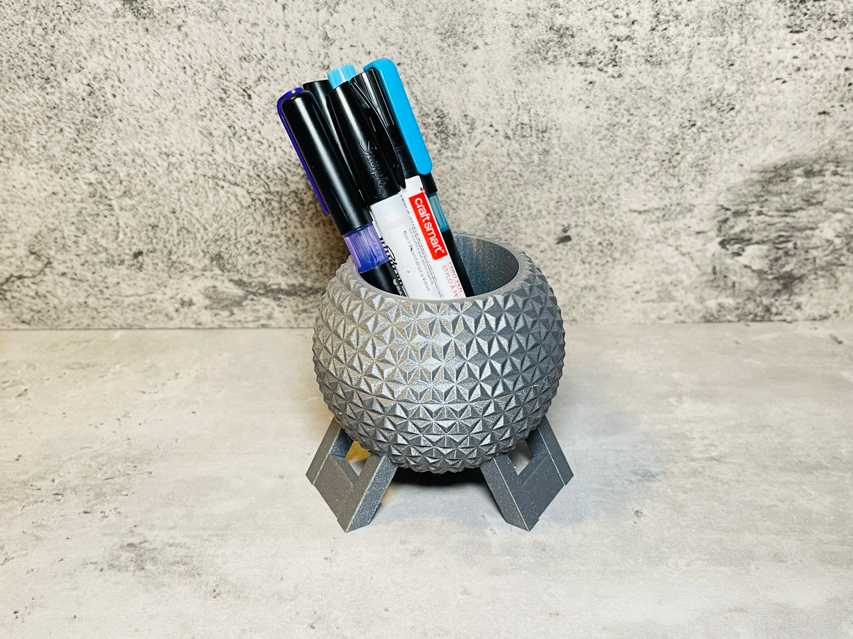 Spaceship Earth Pen and Pencil Holder Makeup Brush Holder - Etsy