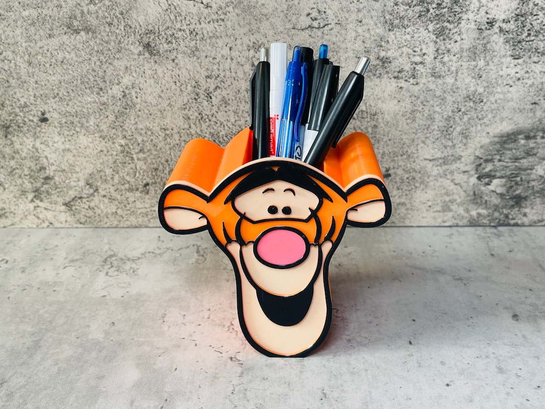 Pen and Pencil Holder | Tigger Makeup Brush Holder | Marker Holder ...