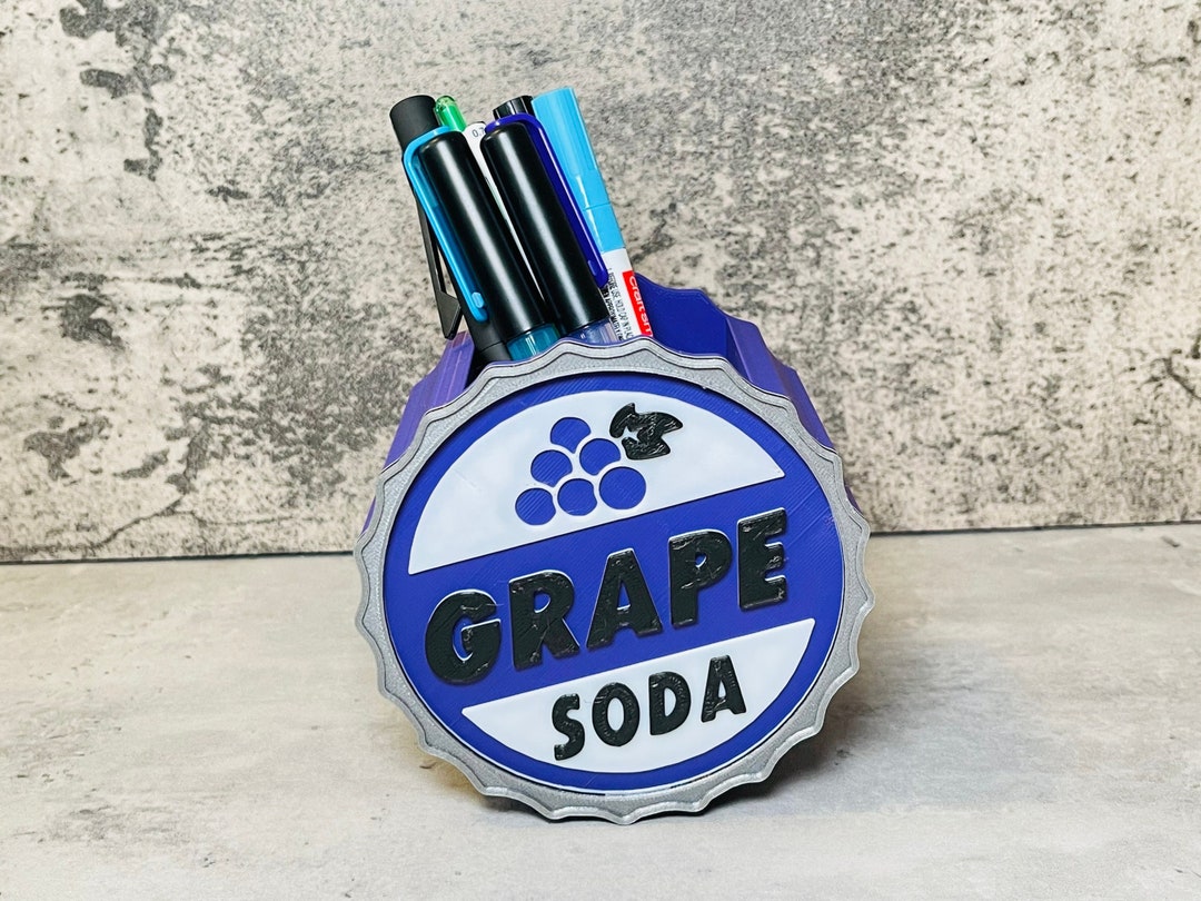 Up Pen and Pencil Holder Grape Soda Pin Makeup Brush Holder - Etsy