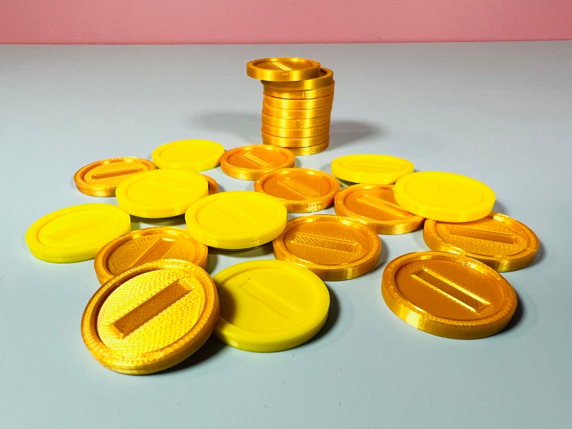 Mario Coins / 3D Printed Prop Coins - Etsy