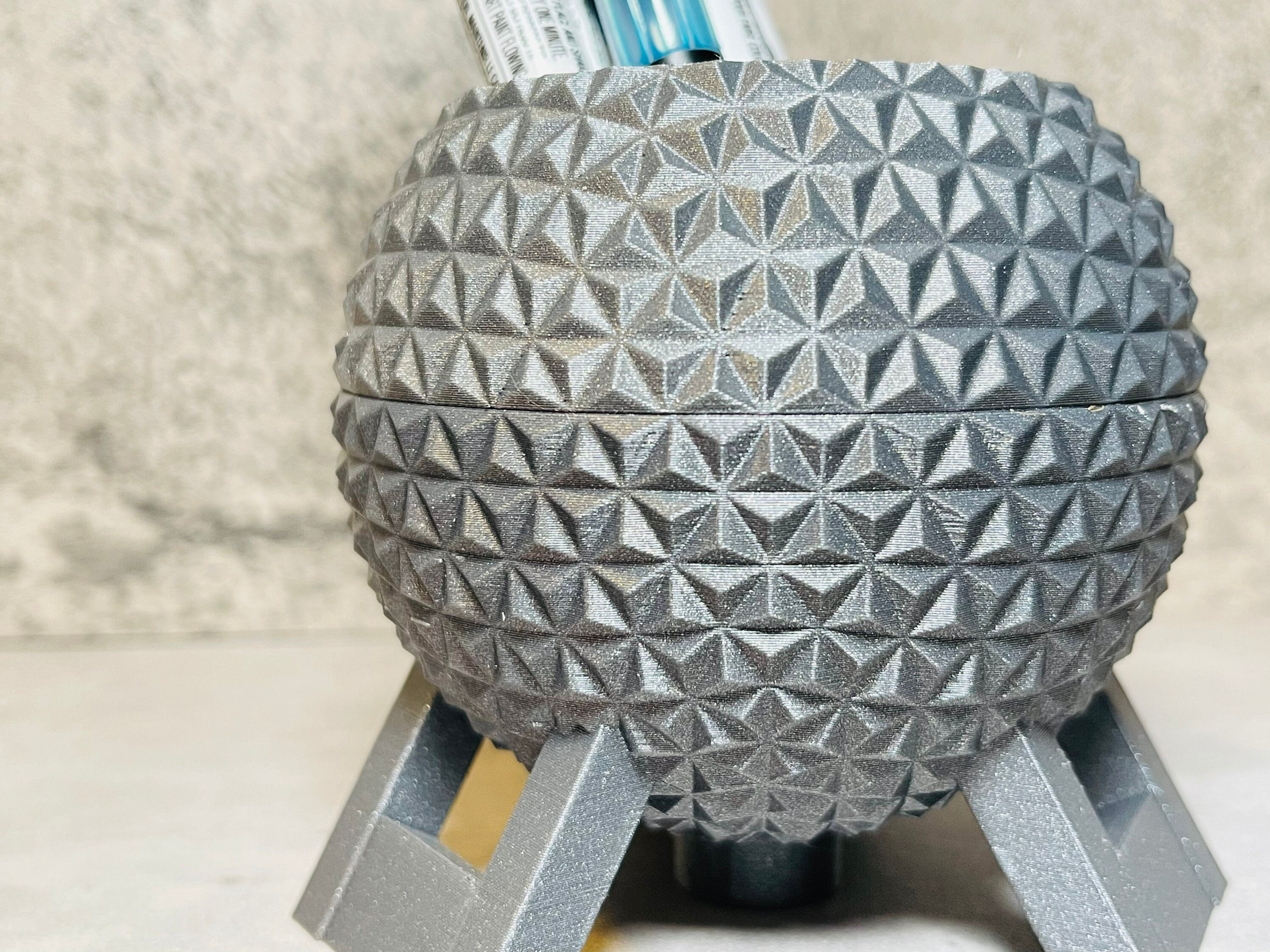 Spaceship Earth Pen and Pencil Holder Makeup Brush Holder - Etsy