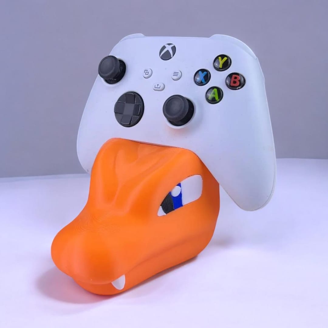 Video Game Controller Stand - Orange Dragon - Etsy