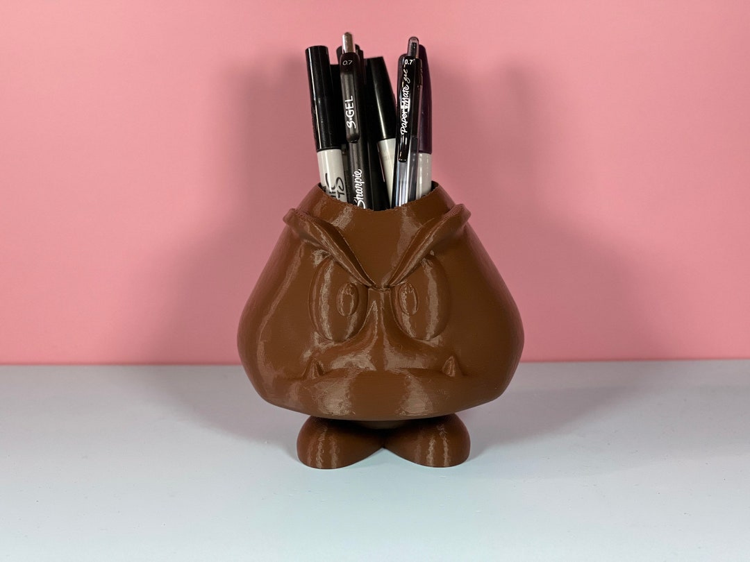 Goomba Pen Holder / Gamer Makeup Brush Holder - Etsy